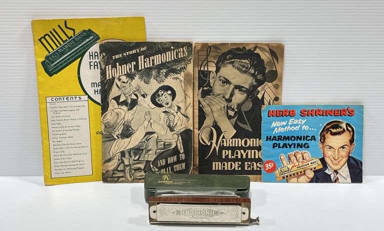 Vintage Hohner German Harmonica, comes with slide, sharp, and flat keys ...