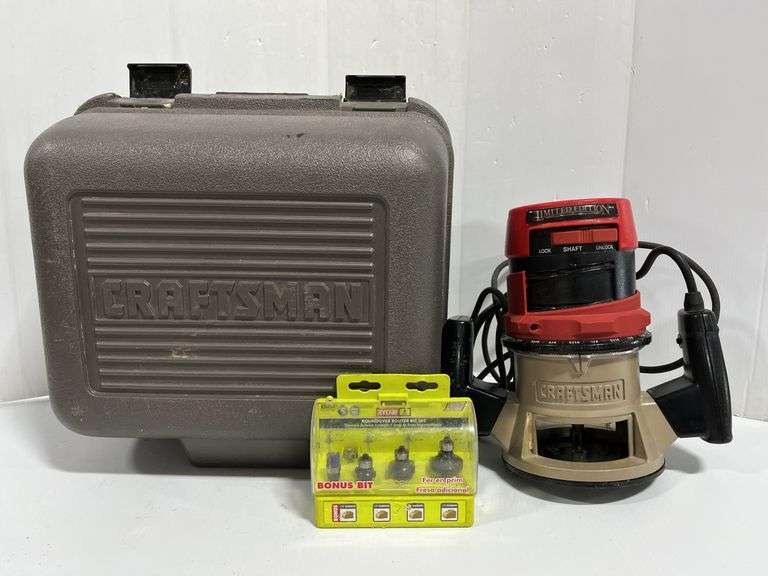Craftsman router with case, Model No. 315-175130, comes with box of (4 ...