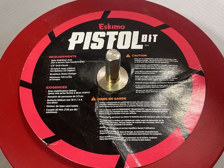 Eskimo pistol bit, never used, will need an 18V drill to operate, blade ...