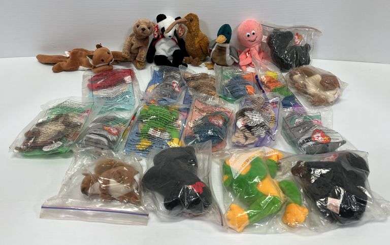 (23) TY McDonalds Beanie Babies, includes: Crab, Antector, Squirrel ...