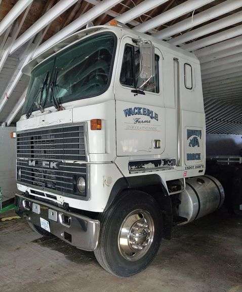 1984 Mack Cabover Semi Tractor, (Unknown Miles), 350 Mack Engine, 9 ...