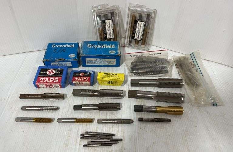 Taps, mainly squared; Perforated bits/taps, looks mainly unused in ...