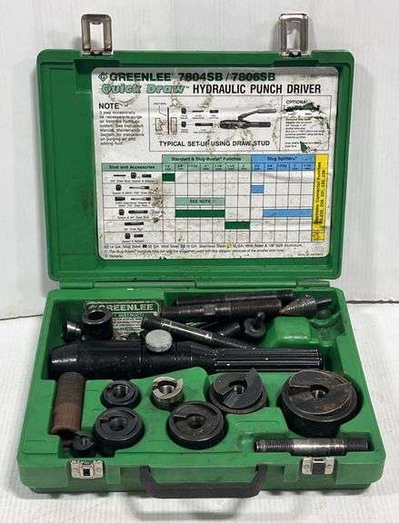 Greenlee 78045/78065B quick draw hydraulic punch driver and extra ...