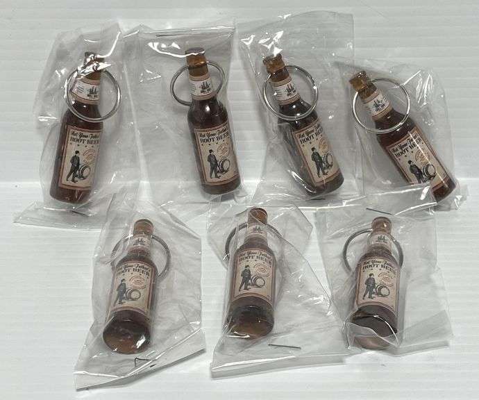 (7) "Not Your Father's Root Beer", keychains, each- 2 1/2"H - Albrecht ...