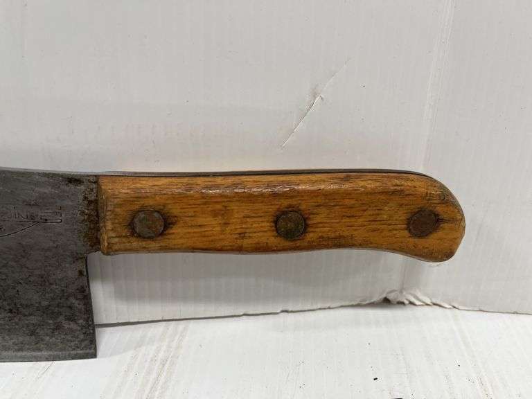 (2) Older meat cleavers, include: 1- Craftsman guaranteed highest ...