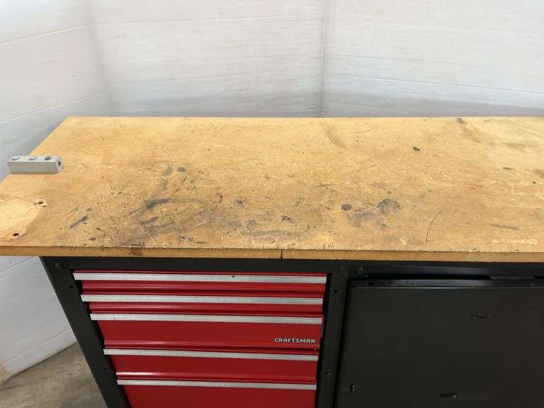 Craftsman tool chest/Work bench table, 54"W x 20"D x 33"H - Albrecht ...
