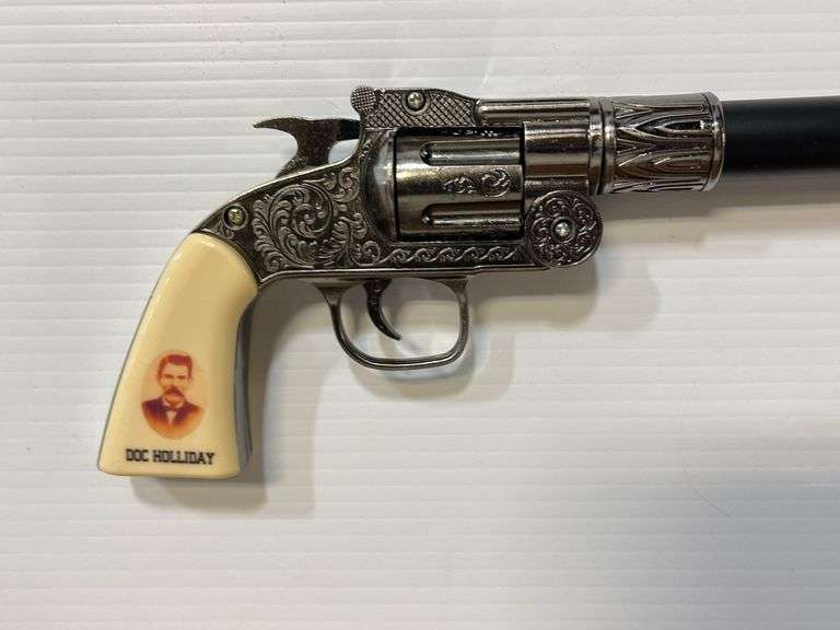 Doc Holliday revolver gun handle walking stick, non-firing accurate ...