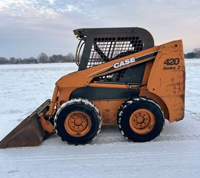 2011 Case 420 Skid Steer Loader, (1004 Hours), Has a Heater, 60hp, Hand ...