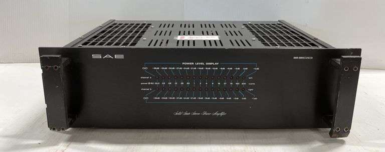 Older SAE 2300 stereo amplifier, 150W x 2, 2- outputs, 2- channels, 19 ...