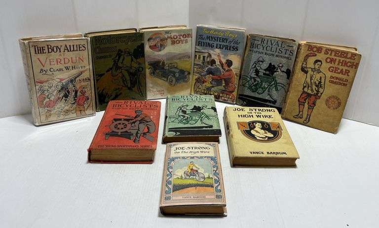 (10) Antique books, from the early 1800's and 1900's, various titles ...