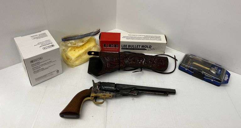 F.LLI Pietta .44 Cal. 1860 Colt Army Black Powder Revolver, Frame ...