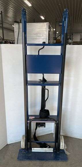 Blue appliance dolly, 22"W x 60"H, like new - Albrecht Auction Service