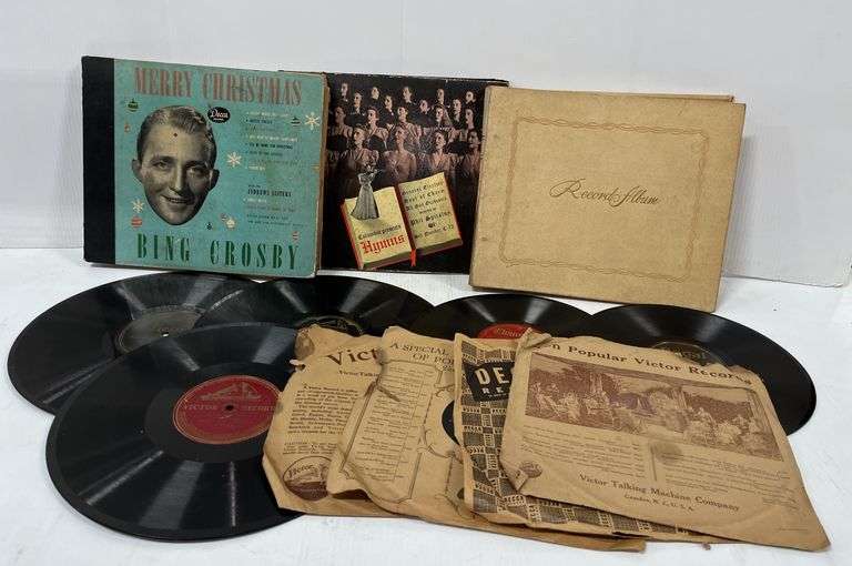 Victoria Era Antique 78 Record RPM Collection, some are dated 1908, one ...