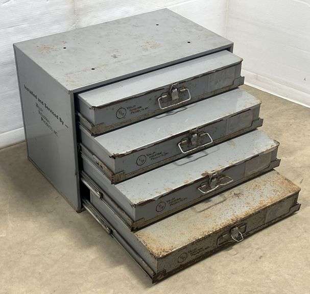 Sliding drawer cabinet with four removable drawers, slides work well ...