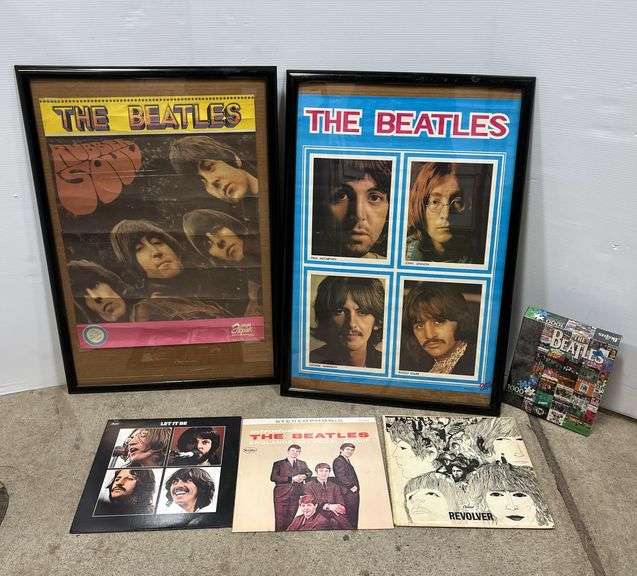 Older Beatles items, include: Eastern European poster, 20 12/" x 31 ...