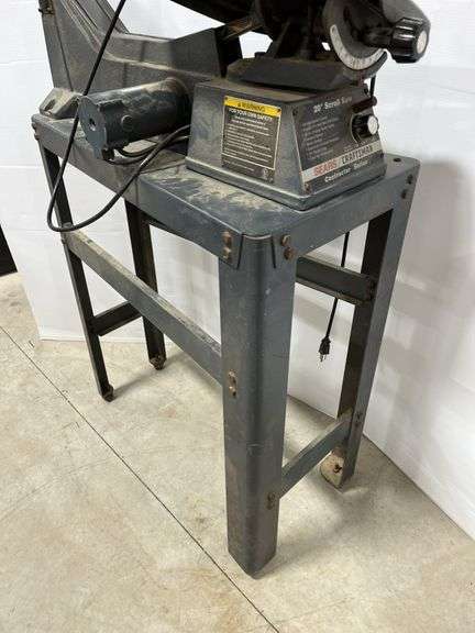 Sears contractor scroll saw, variable speed - Albrecht Auction Service