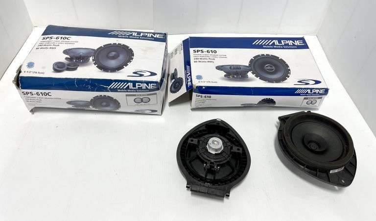 Alpine speakers, SPS-610C, SPS-610, never used, have been in storage ...
