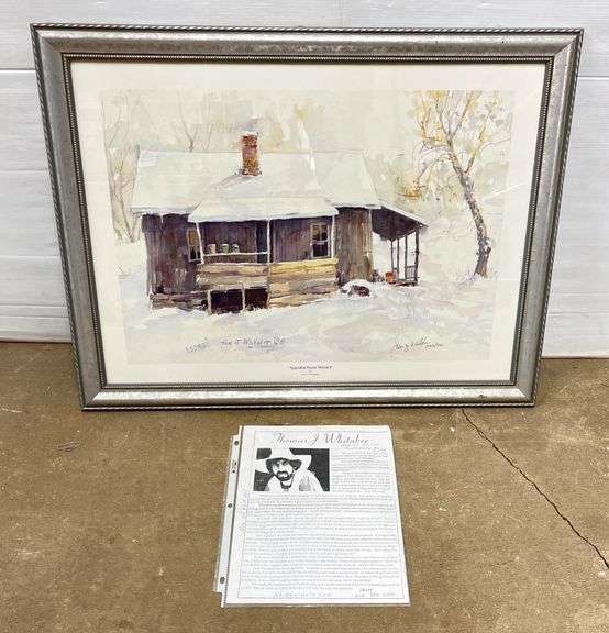 Appalachian winter picture by Tom Whitaker, 343/500, 21" x 27", very ...