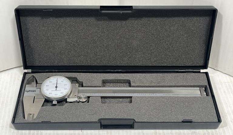 Lyman stainless steel dial caliper, no. 7832212, big 6" capacity, USA ...