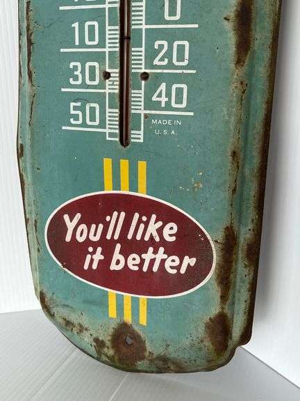 Old Drink Double Cola Thermometer, Made in U.S.A., Some Dents ...