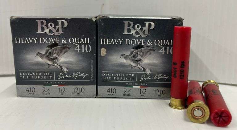 (50) B&P .410-Gauge 2 1/2" Heavy Dove and Quail Shotshells - Albrecht ...