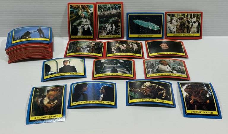 Older Star Wars: Return of the Jedi movie collectors original cards ...