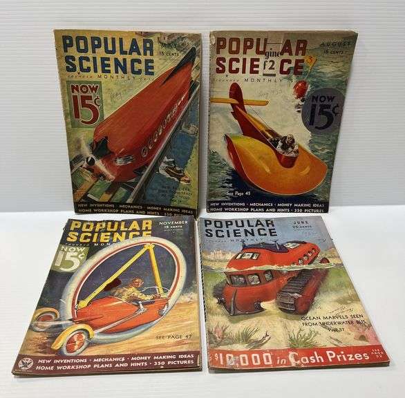 (4) Popular Science magazines, all from the 1930's, good - Albrecht ...