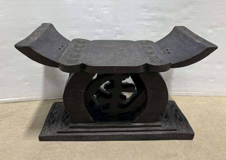 Ashanti stool, Ghana Royalty throne, vintage 1960's, hand-crafted osese ...