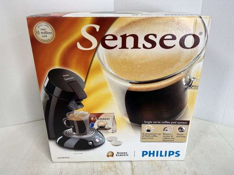 Senseo Philips single-serve coffee pod system, no. HD7810/65, NIB ...