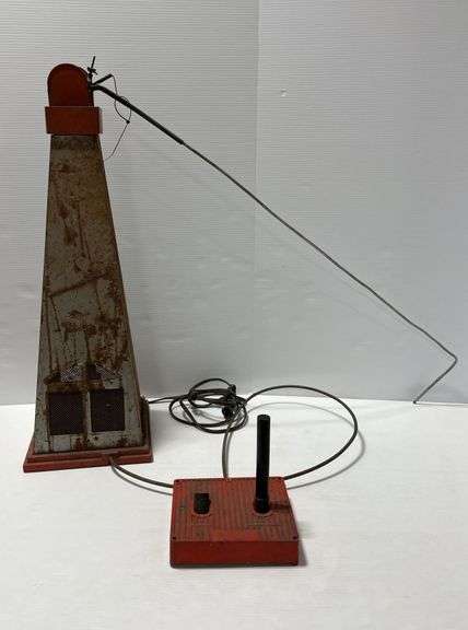 Antique Lionel airway toy, tower for flying airplane with control panel ...
