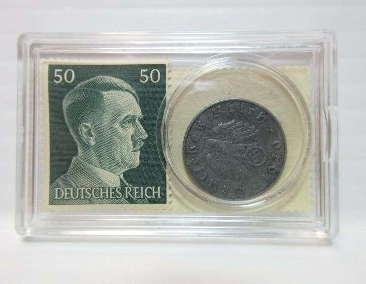 German coin and stamp from Nazi Germany, circulated - Albrecht Auction ...