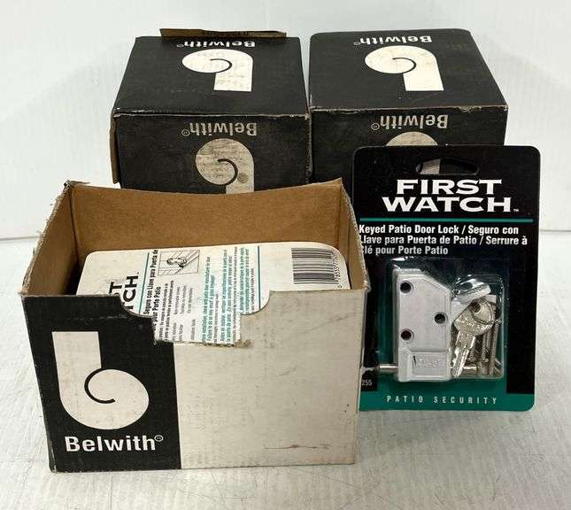 (15) First watch white keyed patio door locks, no. 1255, new - Albrecht ...