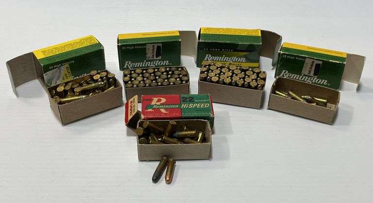 (50) Rounds of Remington 22 Long Rifle; Remington 22 High Velocity ...