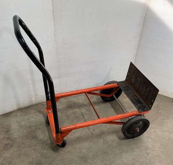 Hand cart, convertible to 4-wheel floor cart, 14"W x 29"D x 30"H, all ...