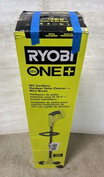 RYOBI One 18V cordless outdoor patio cleaner, wire brush, tool only ...