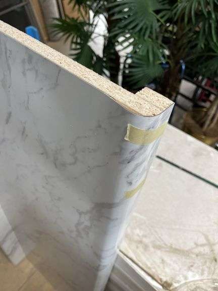 Formica countertop, no-drip rolled edge with integral coved backsplash ...