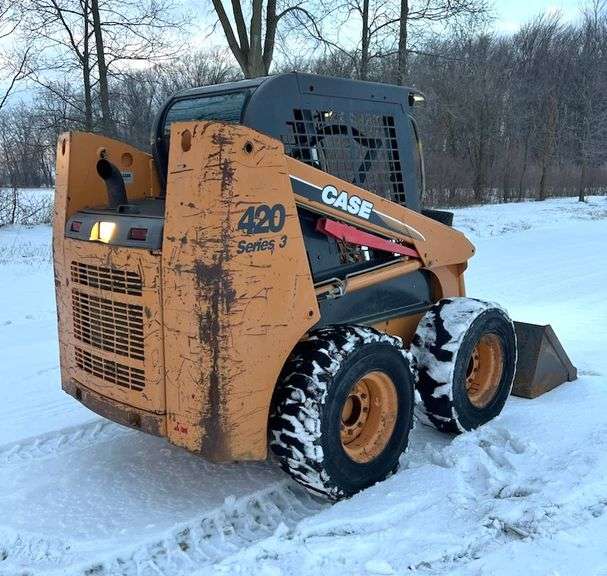 2011 Case 420 Skid Steer Loader, (1004 Hours), Has a Heater, 60hp, Hand ...