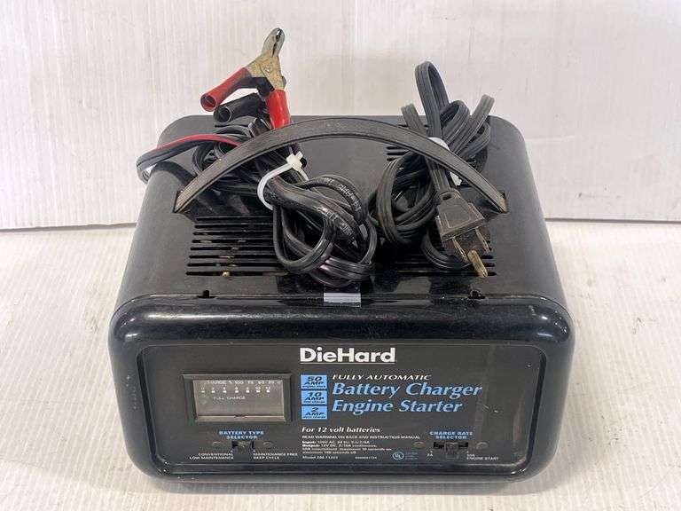 DieHard compact 12V/10 AMP battery charger with 2 AMP slow charge, and ...