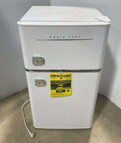 Magic Chef mini fridge and freezer, approx. 19"W x 19 1/2"D x 33"H ...