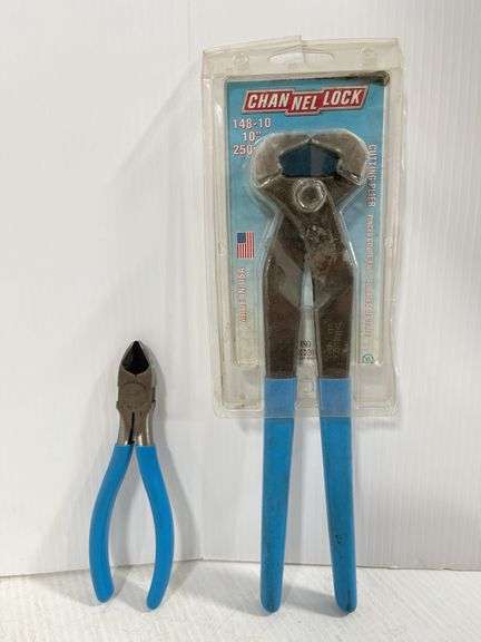 (2) Channellock cutters, one- cutters 148-10, 10", one- Side cutter 436 ...