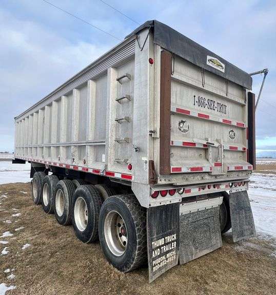 2008 Mac 5-Axle Dump Trailer, 35'L x 102"W x 76”H Sides, Hub Pilot ...