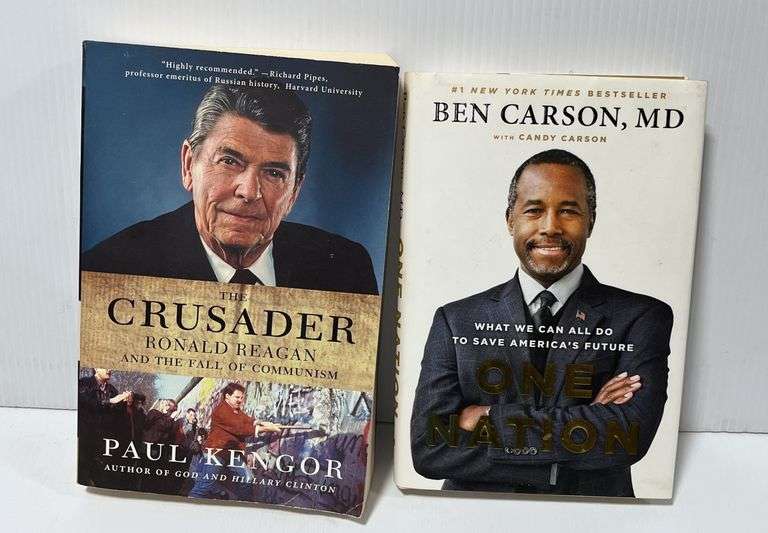 The Crusader Ronald Reagan and Ben Carson, MD One Nation - Albrecht Auction Service