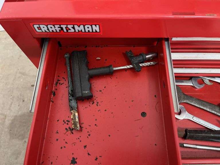Craftsman 9-drawer top tool box with tools, 26"W x 12"D x 17 1/2"H ...