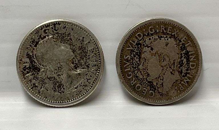 (2) Canadian dimes from 1943 and 1959 - Albrecht Auction Service