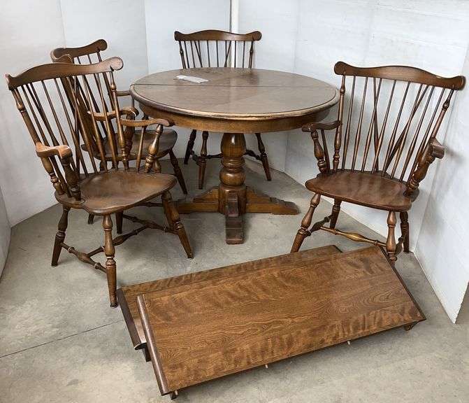 Kling Colonial vintage set, includes: Table made of maple wood, (4 ...