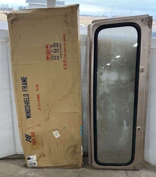 Jeep window frame and glass, CJ/Scrambler, CJ-5 (76-83), CJ-7 (76-86 ...
