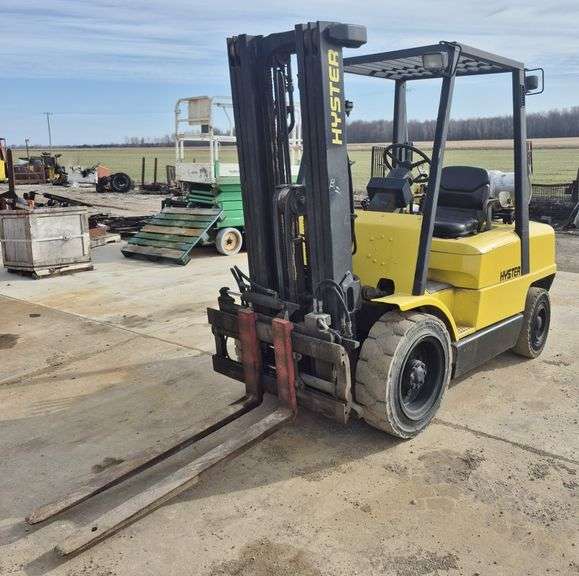 1999 Hyster H60XM Propane Forklift, (4364 Hours), 4-Cylinder GM 3.0 ...