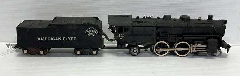 American Flyer no. 302 AC engine and tender, 5 5/8"L, in storage for ...