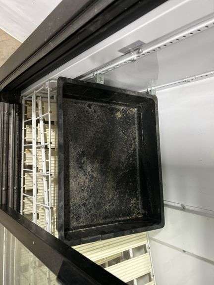 Pepsi Cooler, 36"W x 18"D x 59"H, will need to be cleaned, has wear ...