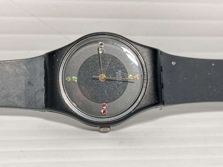 Vintage 1986 Swatch Watch in Box, 8"L; Except where specifically noted ...